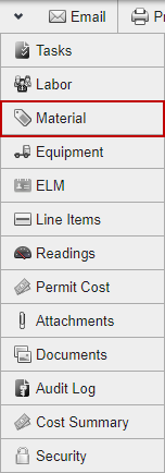 Move Estimated Material to Actual